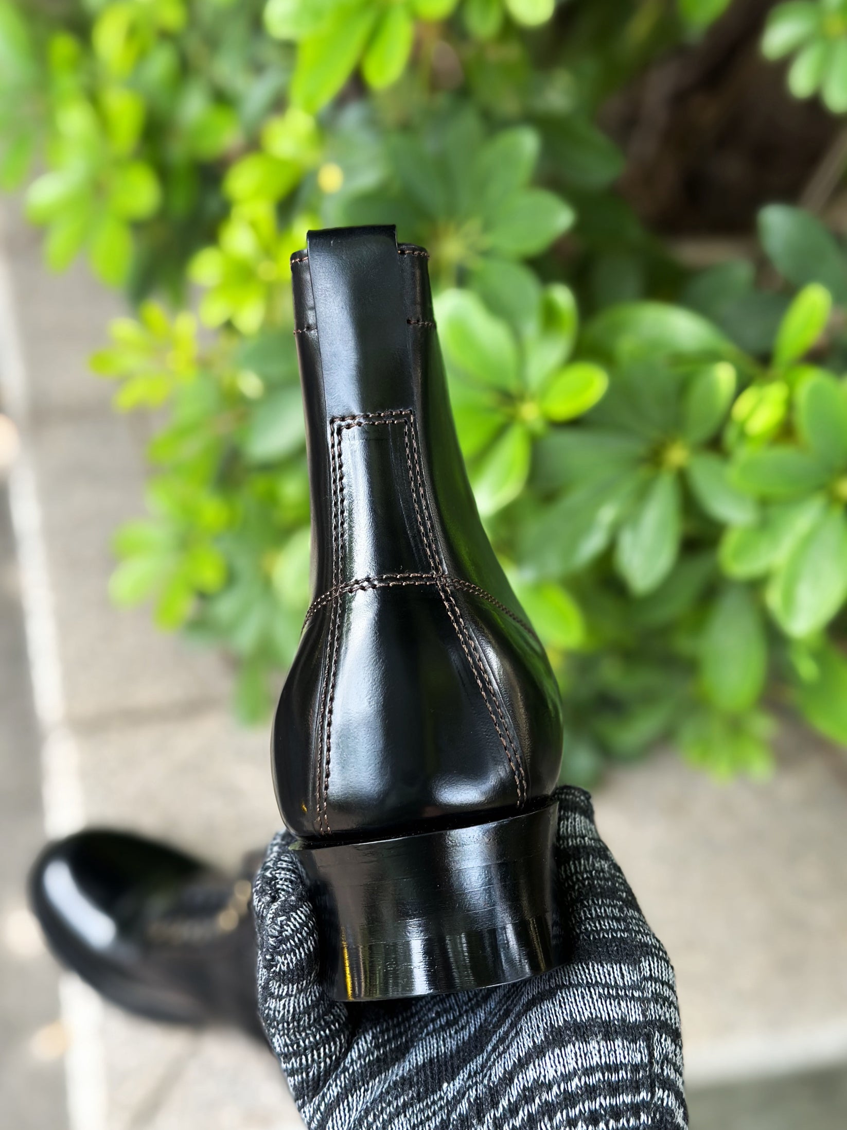 Land boots MTO- Black Maryam oiled and waxy leather-B23601 – HOMKBOOTS